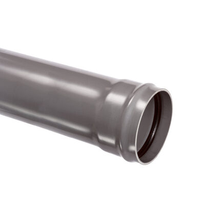 Afvoer pvc buis - SN8 - met manchet - 125mm x 5mtr | Vos Products